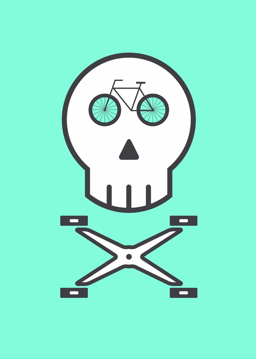 'Skull Rider' Poster by Sebastian Parra | Displate