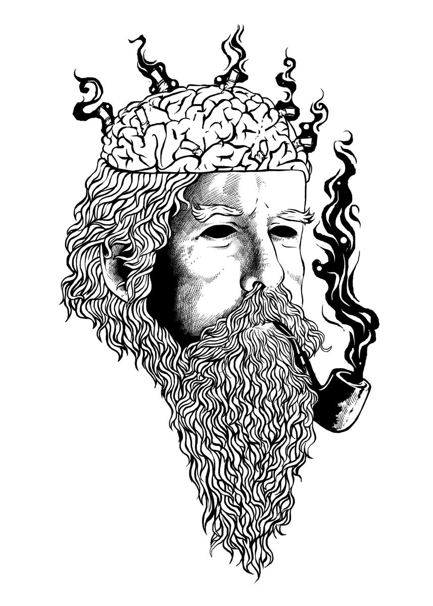 'Heavy Smoker' Poster by Tofan barmalisi | Displate