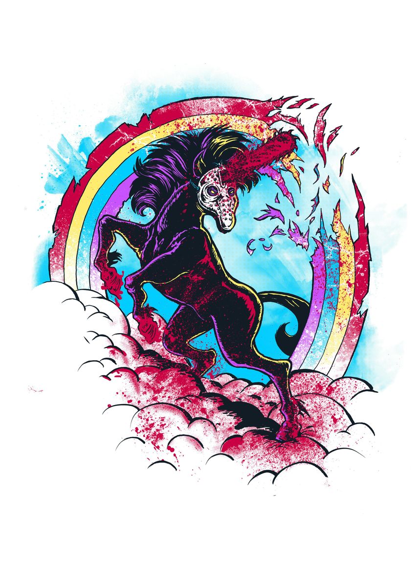 'Murdercorn' Poster, picture, metal print, paint by Jonah Block | Displate