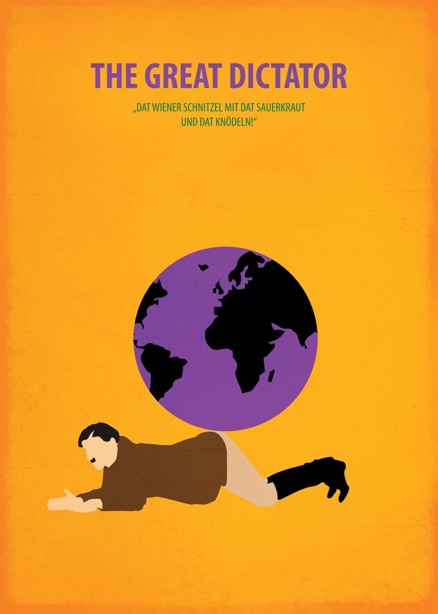 'The Great Dictator' Poster, picture, metal print, paint by Fraulein ...