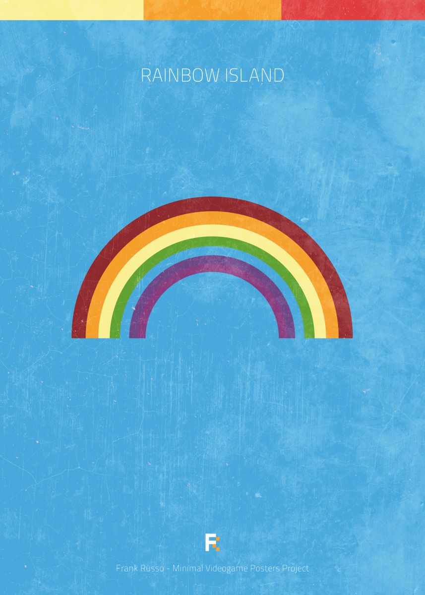 'Rainbow Island' Poster by Francesco Russo | Displate