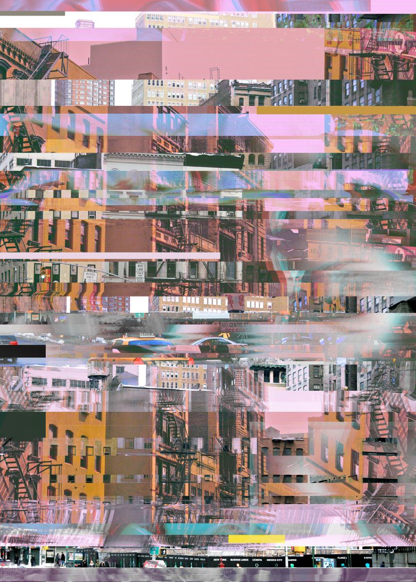 'Glitch' Poster by Mikath | Displate