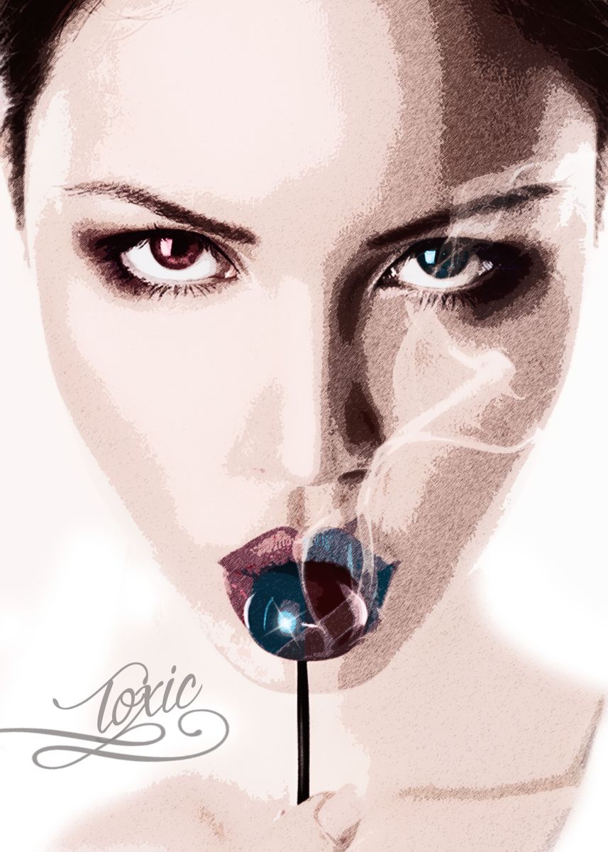 'Toxic lollipop' Poster, picture, metal print, paint by Sascha Tarp ...