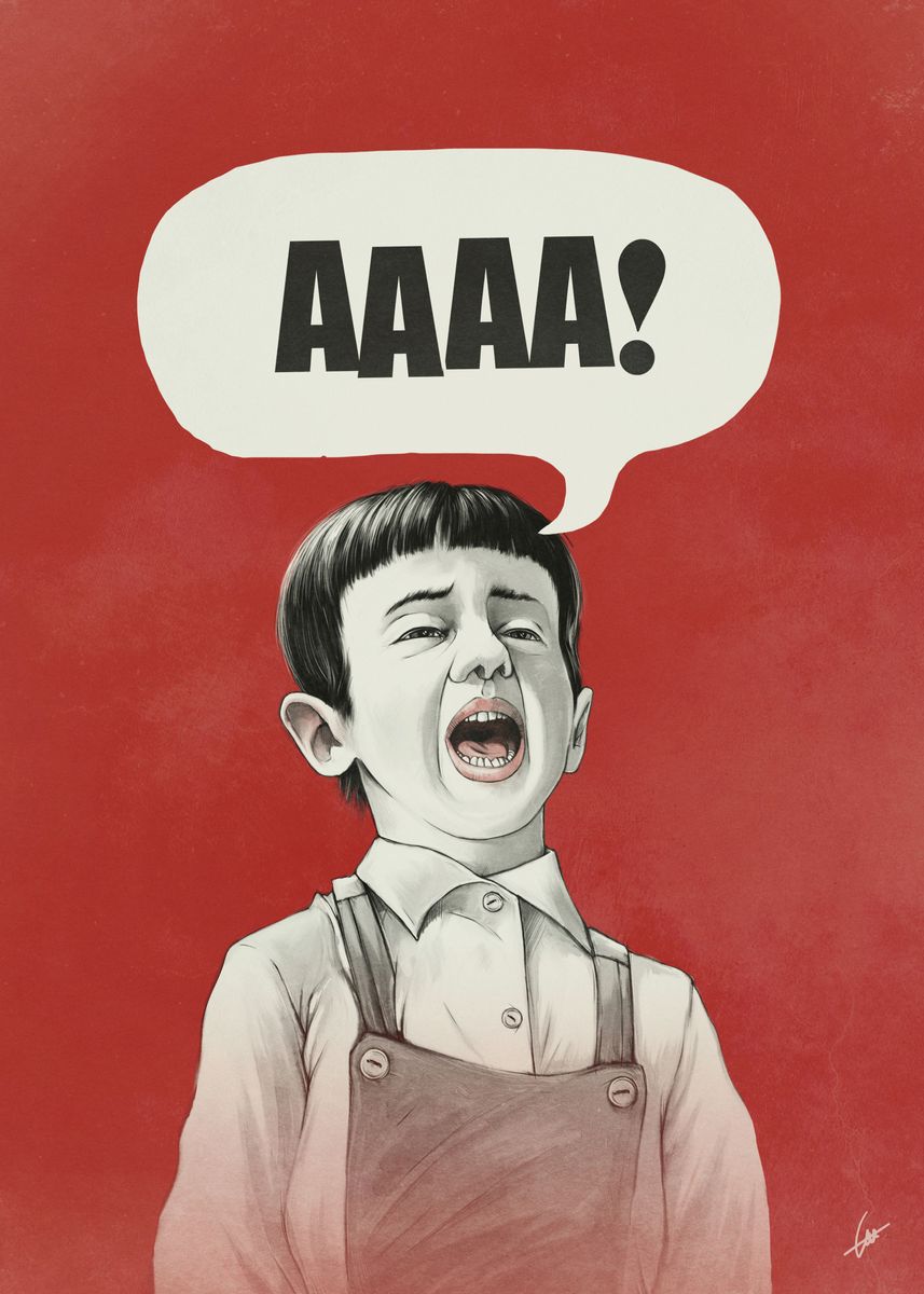 'AAAA!' Poster, picture, metal print, paint by Lukas Brezak | Displate