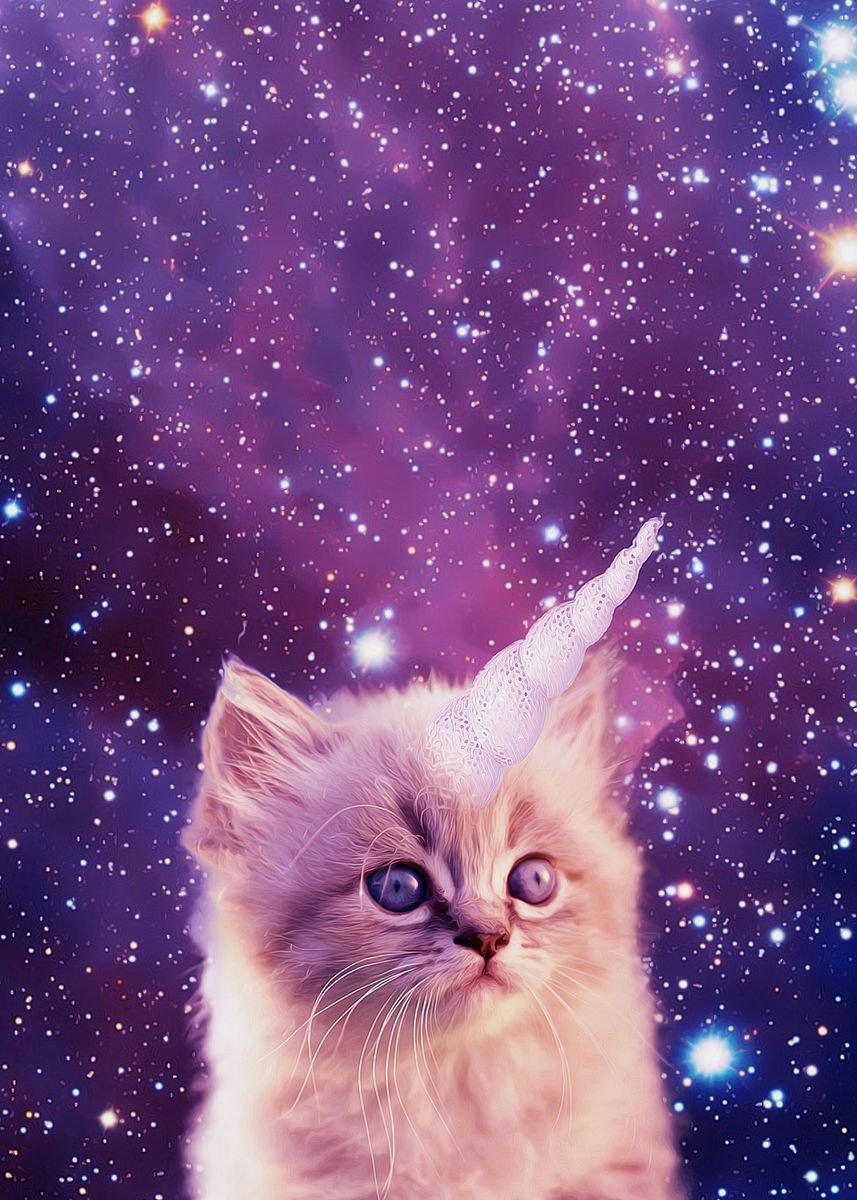 'Kittenicorn' Poster, picture, metal print, paint by Dorian Legret ...