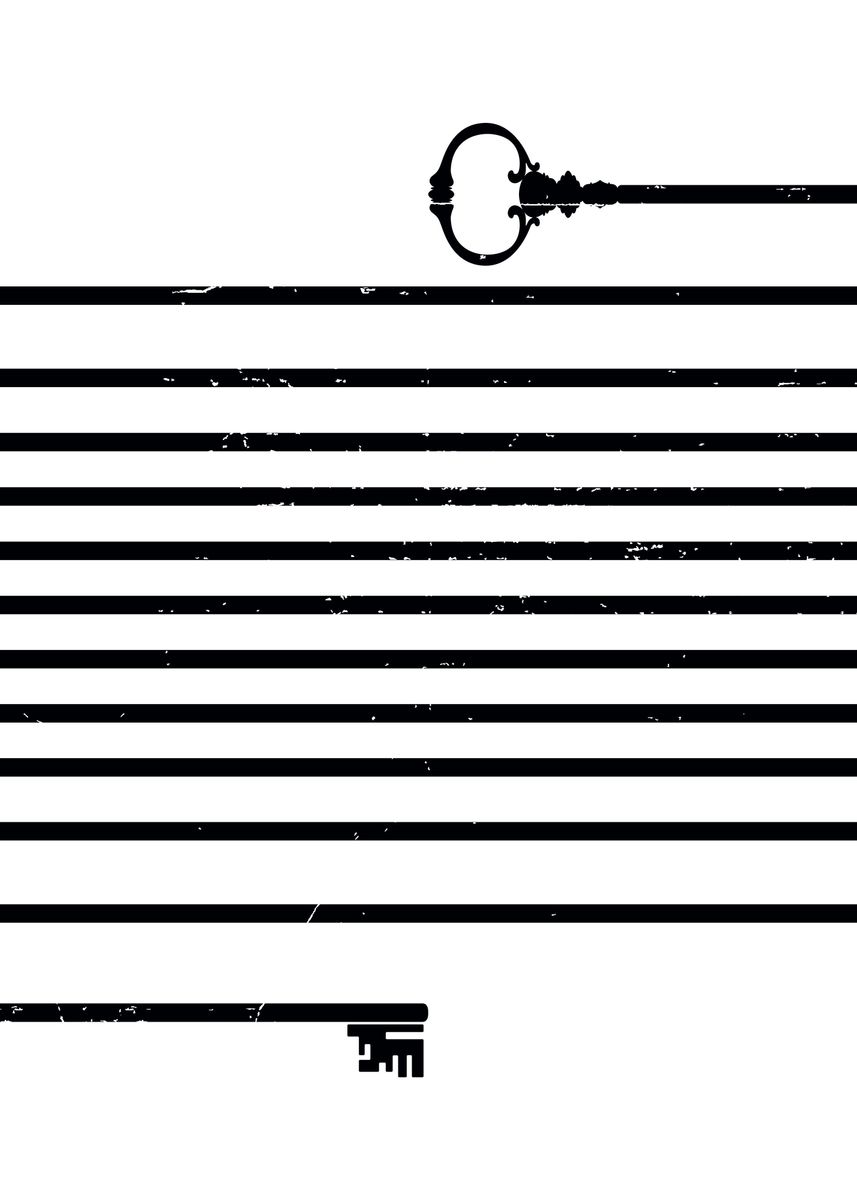 '(Very) Long Key' Poster, picture, metal print, paint by Sebastian ...