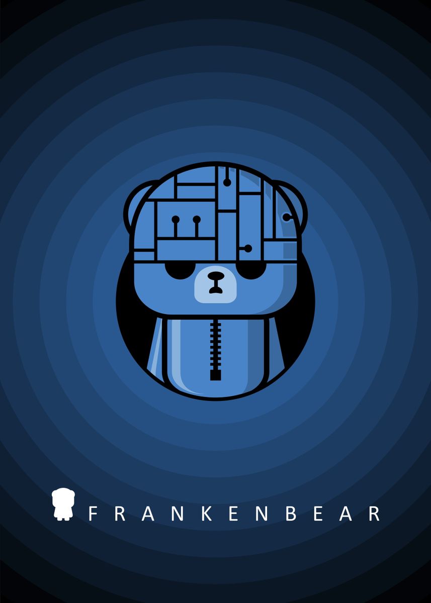 'Frankenbear' Poster, picture, metal print, paint by Mochamad Arief ...