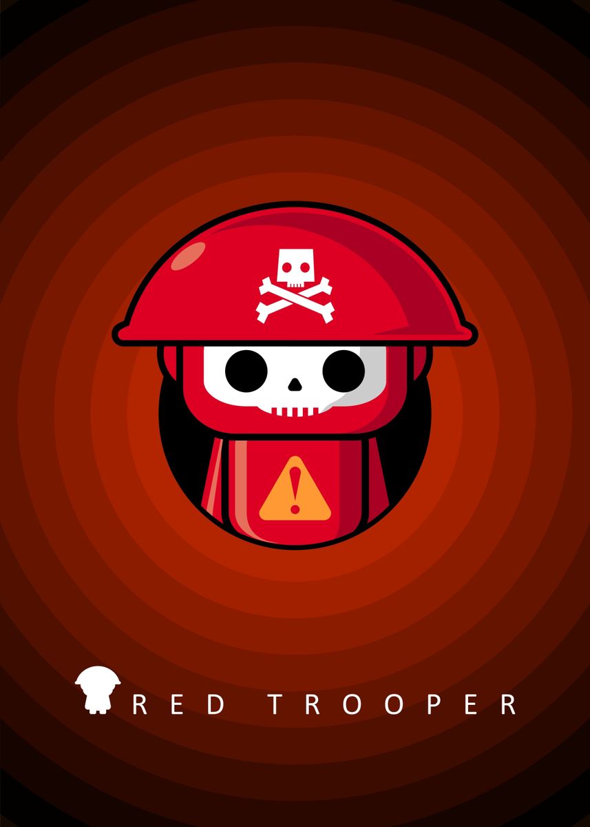 'Red Trooper' Poster, picture, metal print, paint by Mochamad Arief ...