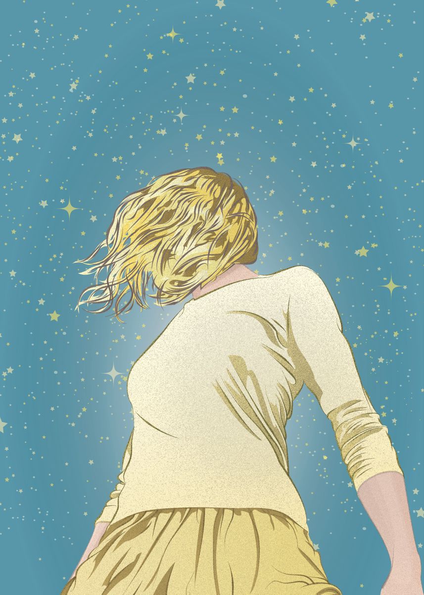 'Staring at the stars' Poster, picture, metal print, paint by DriveIn ...