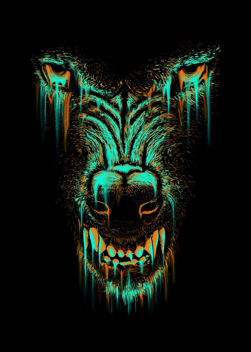 'Gray Wolf' Poster by Lou Patrick Mackay | Displate