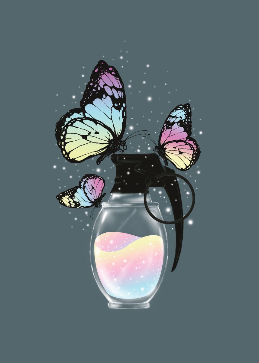 'Positive Destruction' Poster, picture, metal print, paint by Flintskyy ...