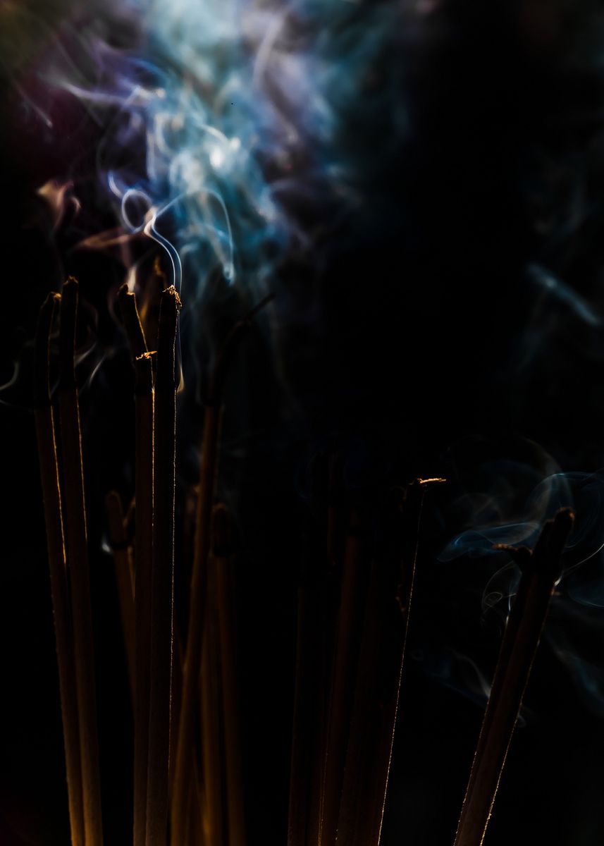 'Incense sticks' Poster, picture, metal print, paint by mroppx | Displate