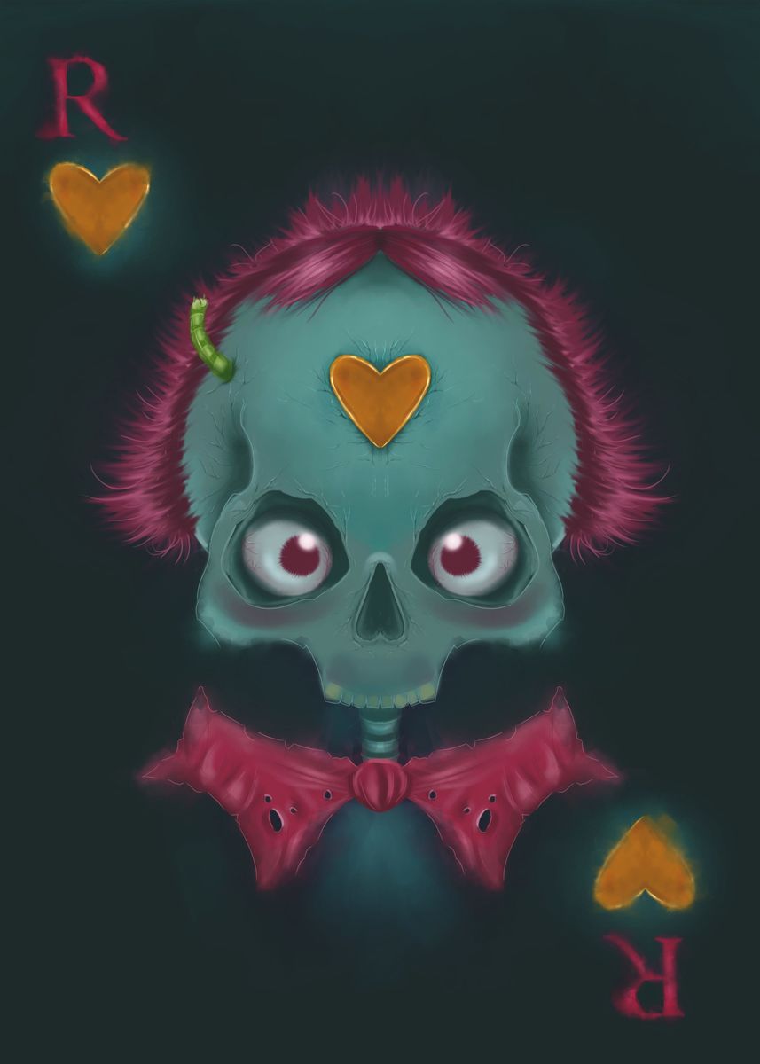 'Skeleton Card' Poster, picture, metal print, paint by Jose Barrera ...