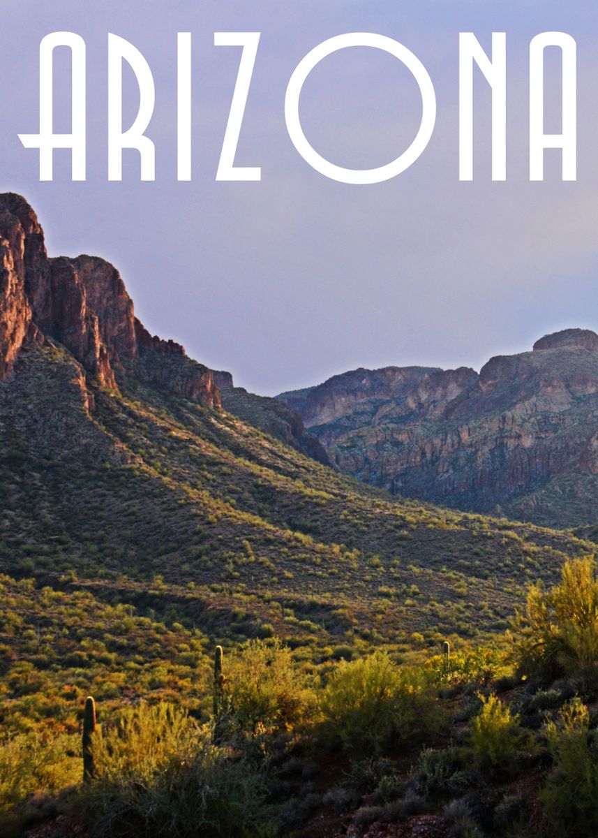 'Arizona Highway 2' Poster, picture, metal print, paint by Trevor ...