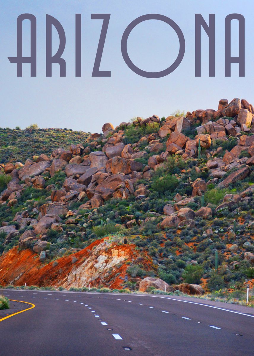 'Arizona Highway 3' Poster by Trevor Kinkade | Displate