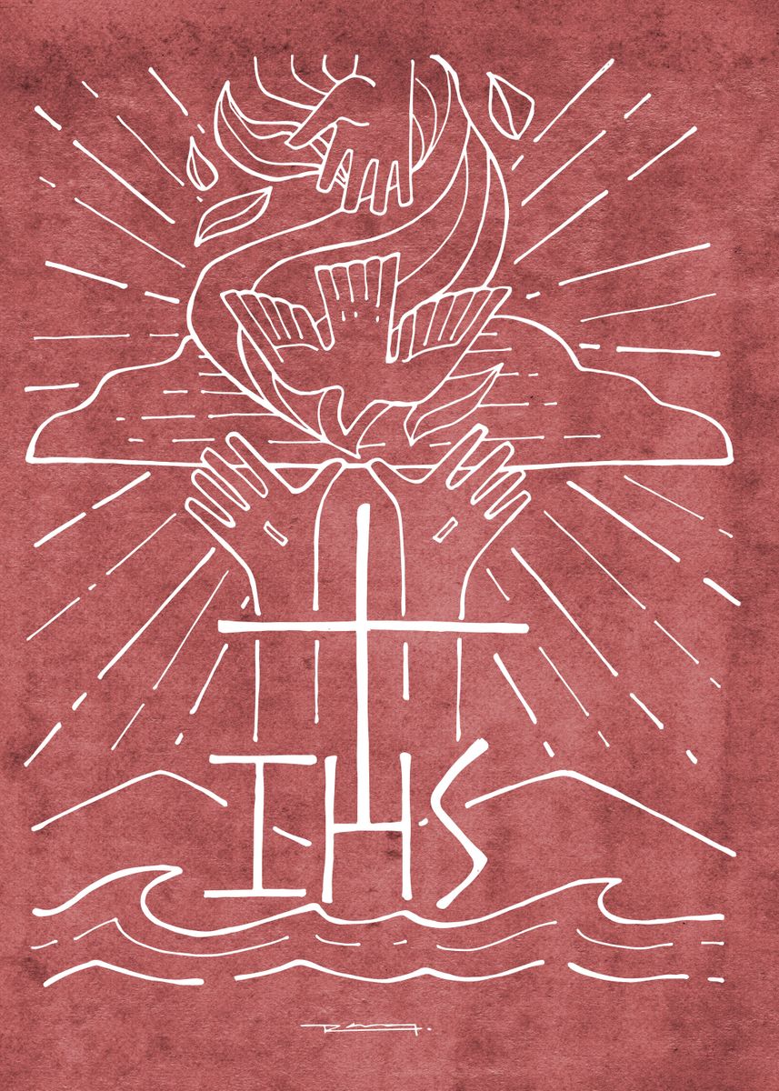 'Illustration of the Holy Trinity' Poster, picture, metal print, paint ...