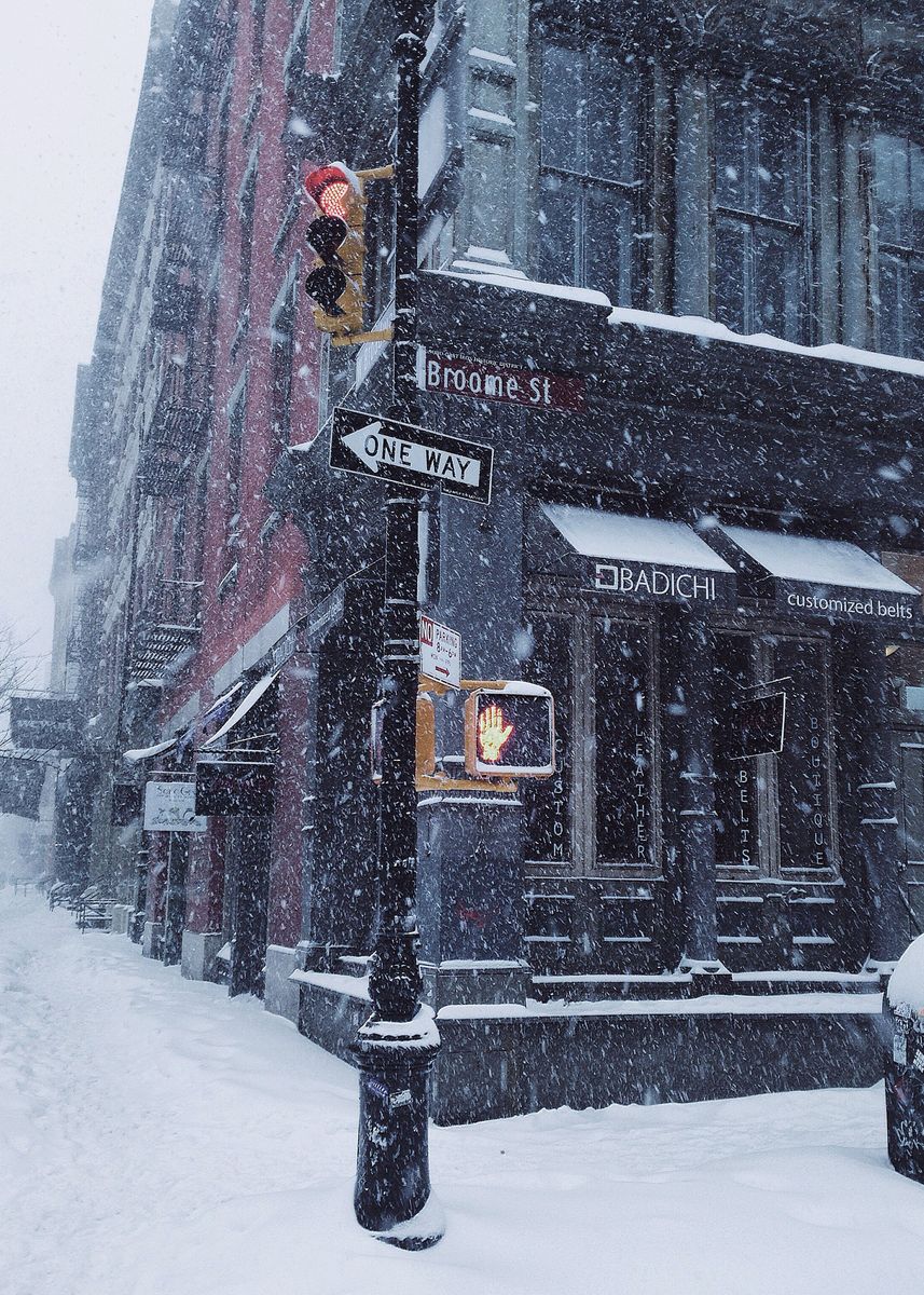 'Snowstorm' Poster, picture, metal print, paint by Dmitry Belov | Displate