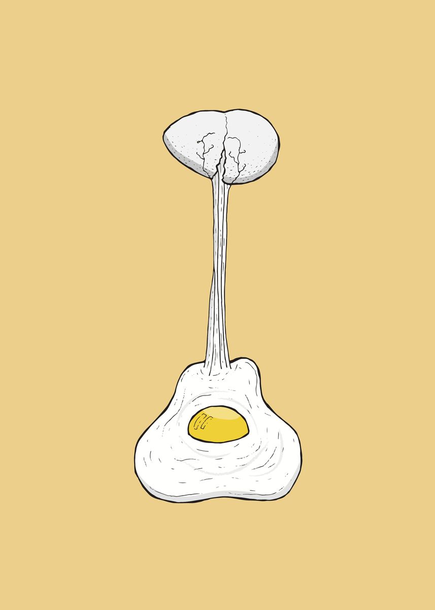 'egg hero' Poster, picture, metal print, paint by ulas basoglu | Displate