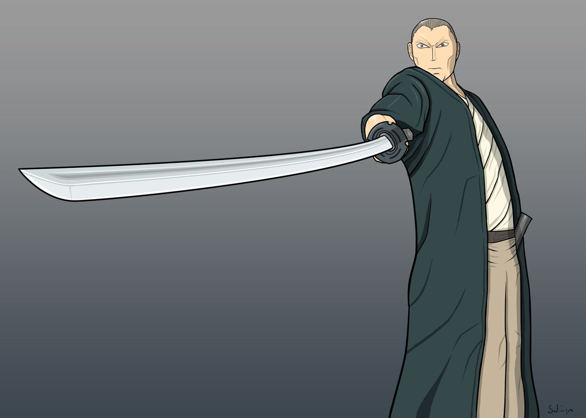 'The Samurai V1' Poster by Alexander Nüsgen | Displate