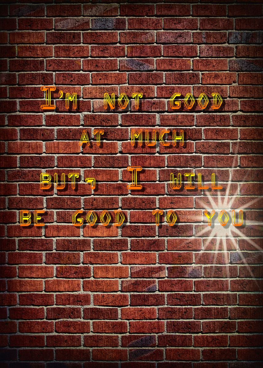 'Being good at something...' Poster, picture, metal print, paint by ...