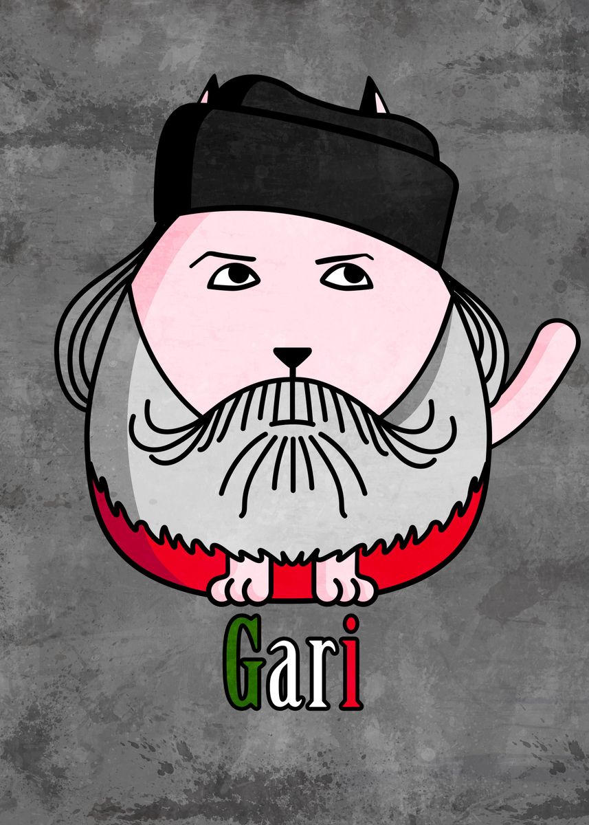 'Gari the Cat' Poster by Giordano Aita | Displate