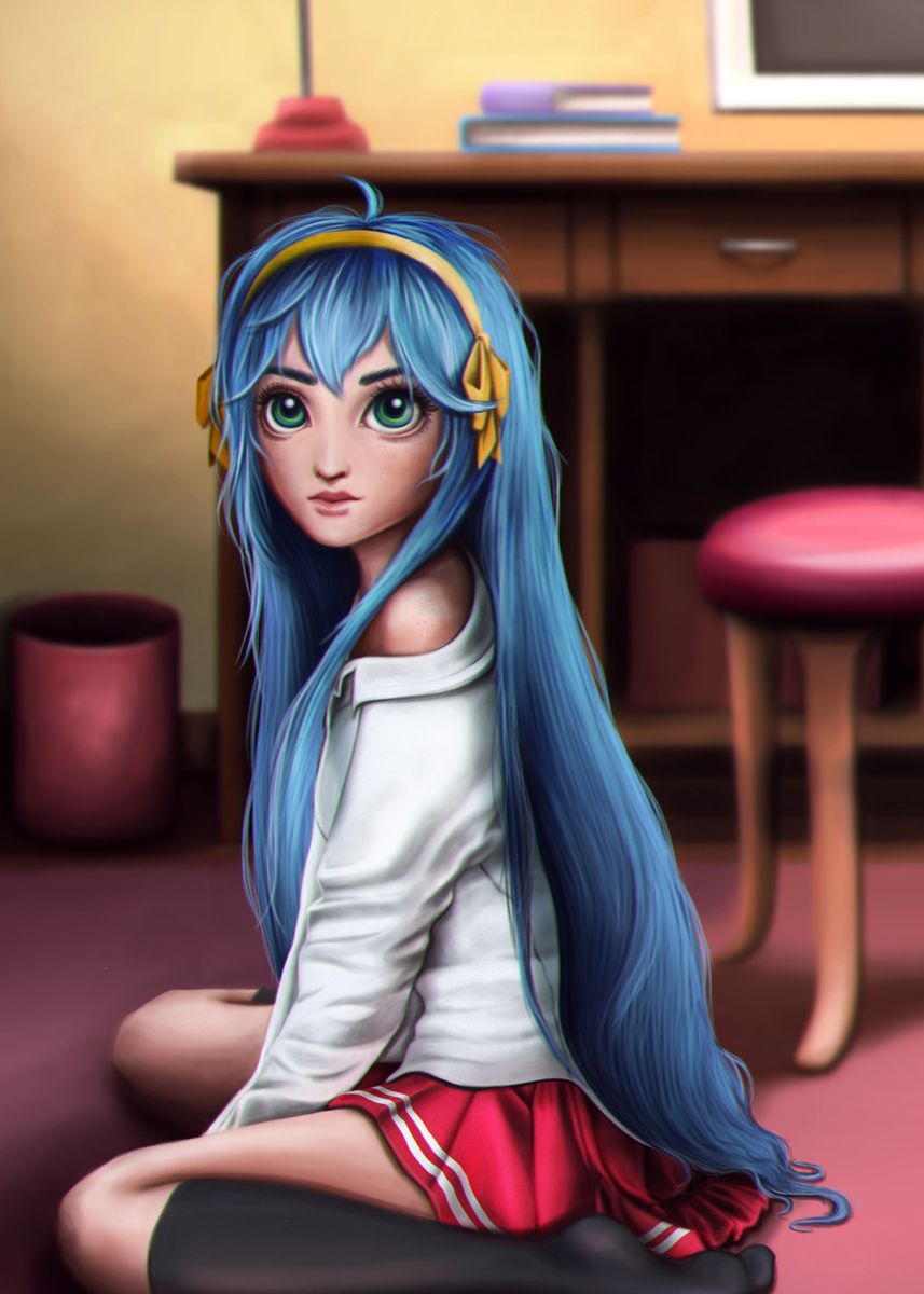 'Konata fan art' Poster, picture, metal print, paint by Alexandra ...