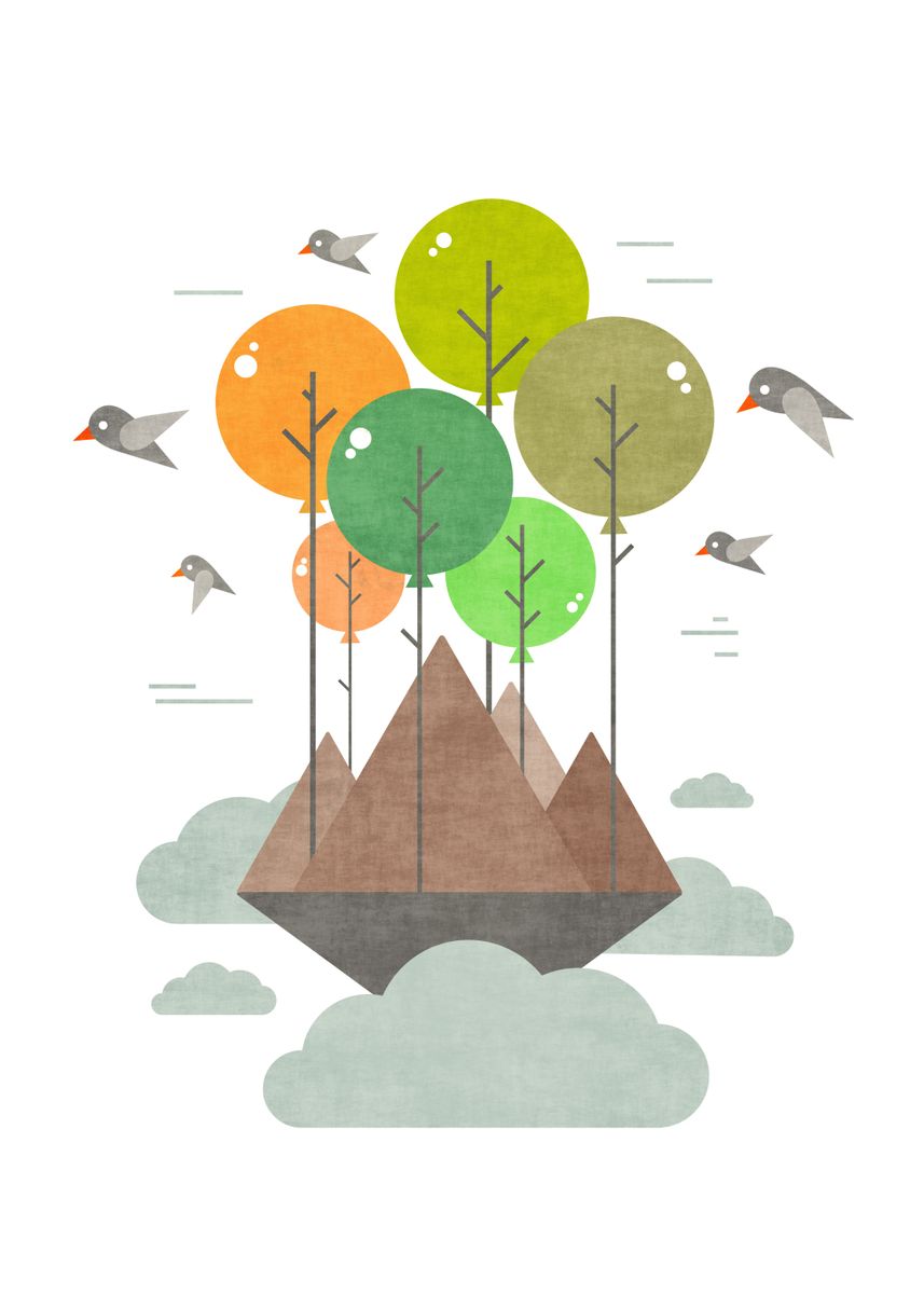 'run nature run!' Poster, picture, metal print, paint by MUSTAFA AKGUL ...