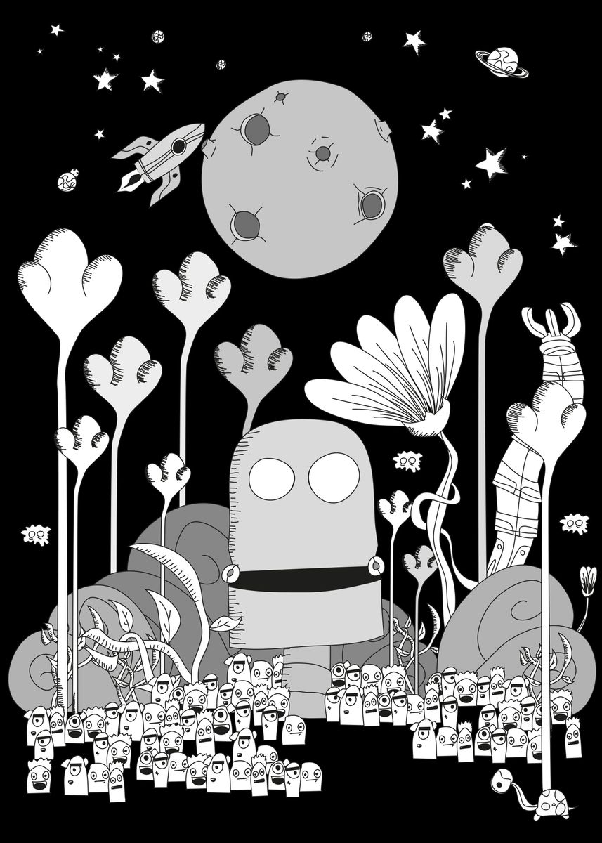 'Monsterland' Poster by Noel delMar | Displate