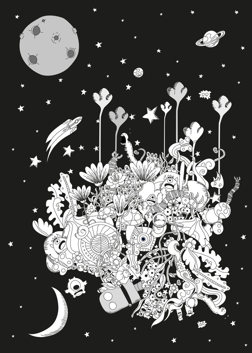 'Comic World' Poster, picture, metal print, paint by Noel delMar | Displate