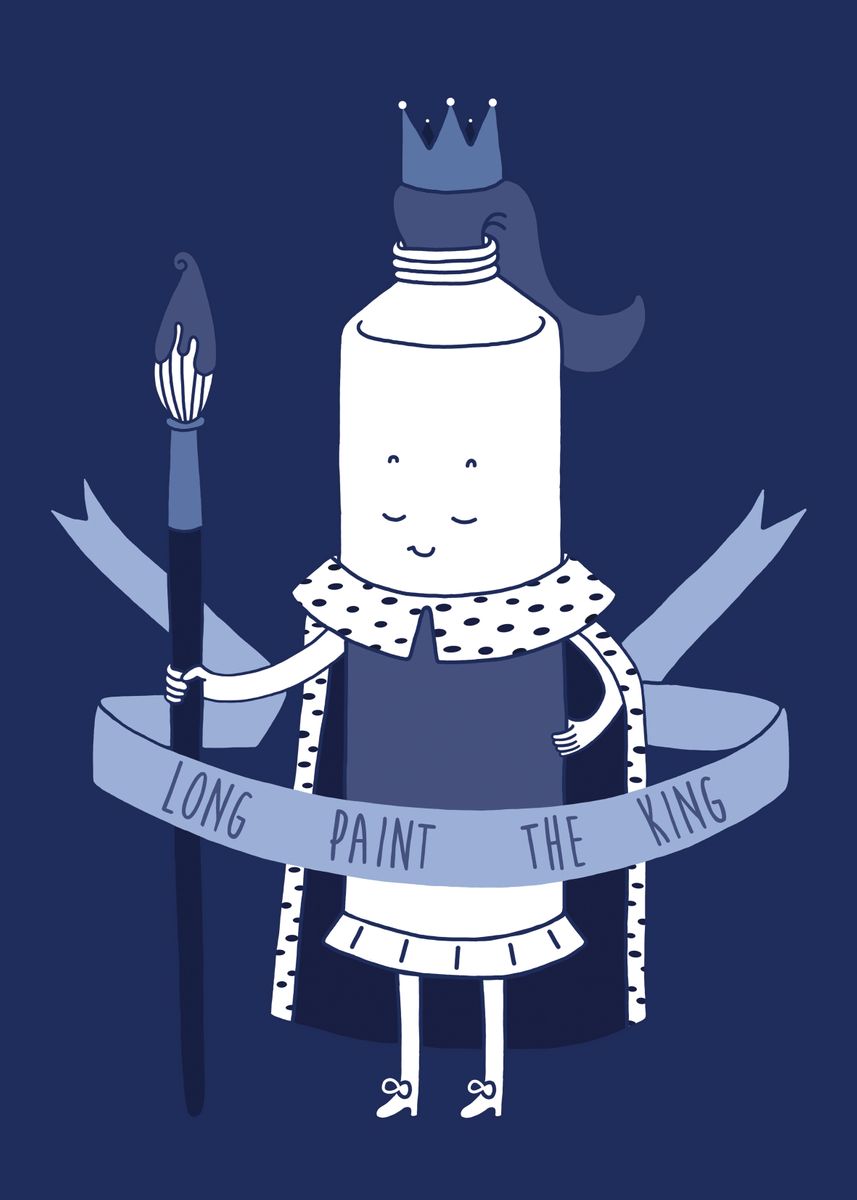 'The Royal Blue' Poster, picture, metal print, paint by Marilisa D ...