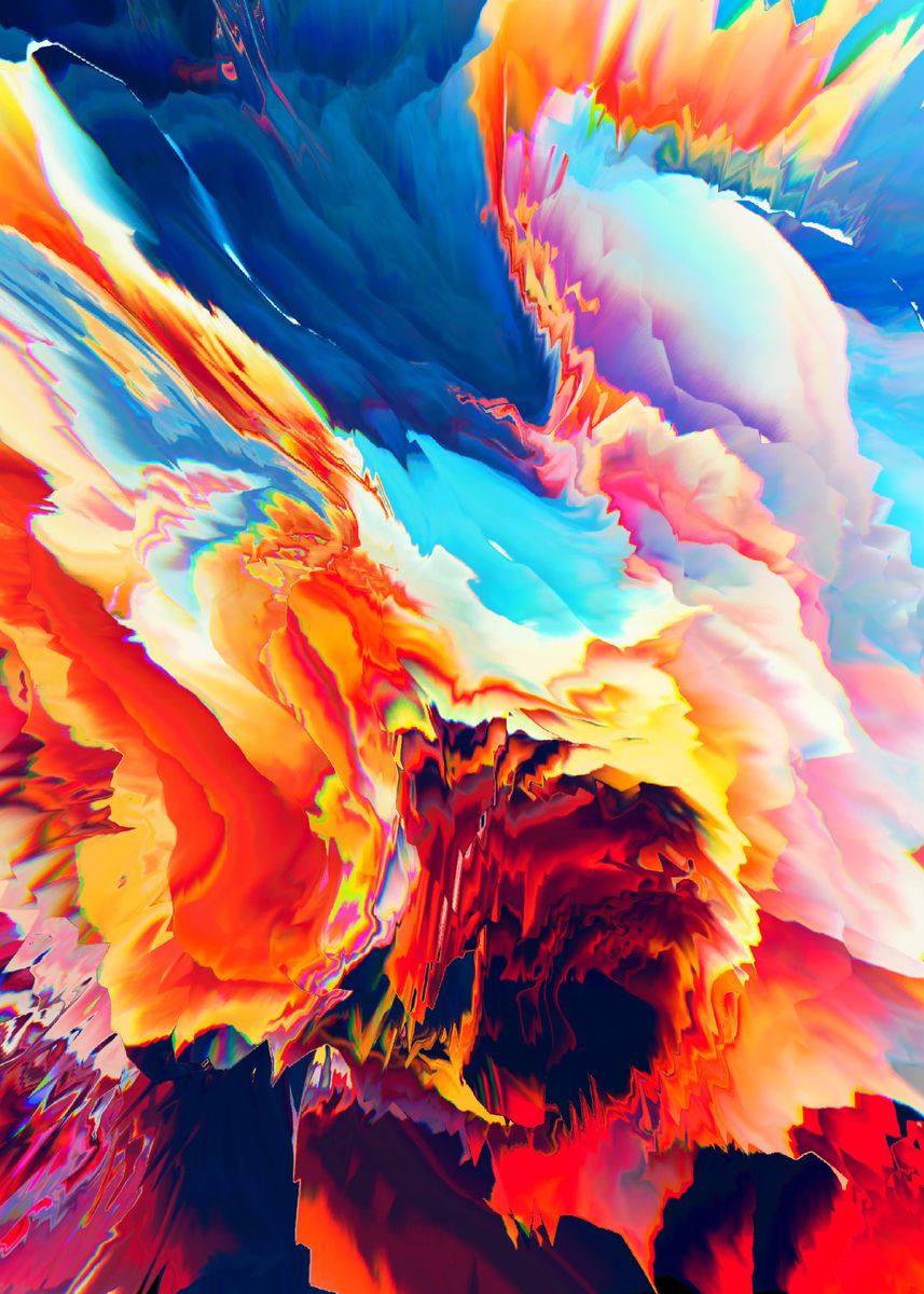 'Abstract digital art (Follow for dailyart) :)' Poster, picture, metal ...