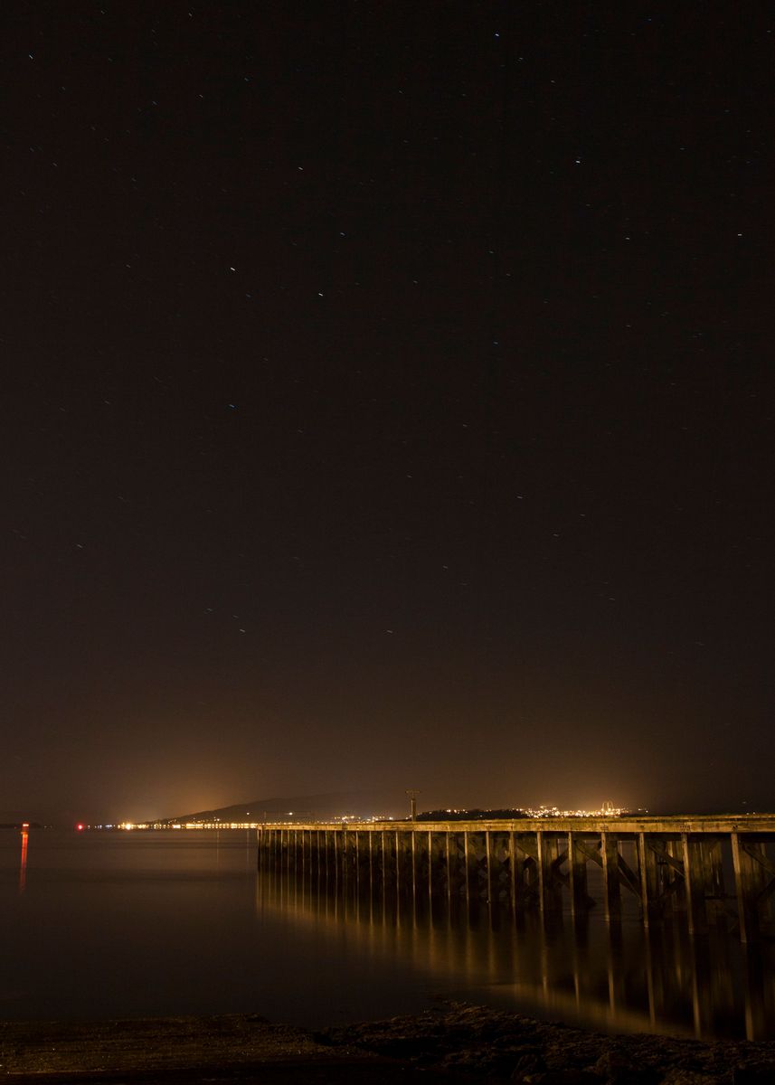 'Long exposure of a pier on the River Clyde in Scotland' Poster by Eva ...
