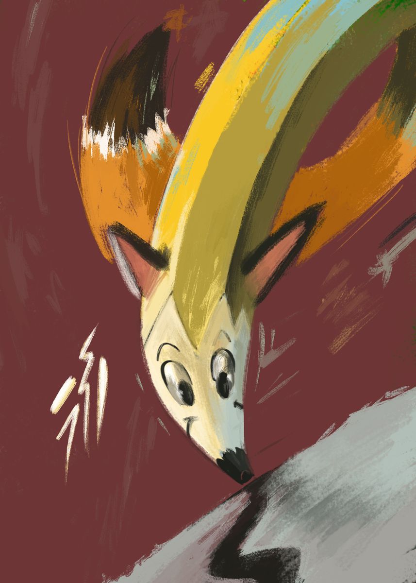 'Lapizorro' Poster, picture, metal print, paint by James Weinreb | Displate