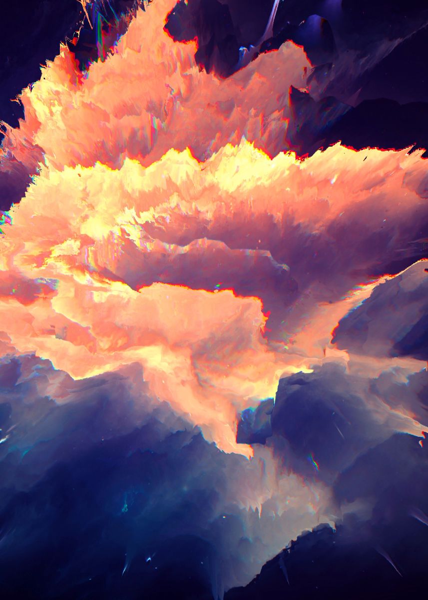 'Abstract digital art (Follow for dailyart) :)' Poster, picture, metal ...