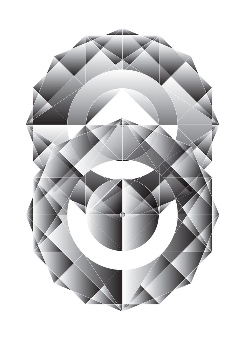 'Geometric Perfection' Poster, picture, metal print, paint by Rui Faria ...