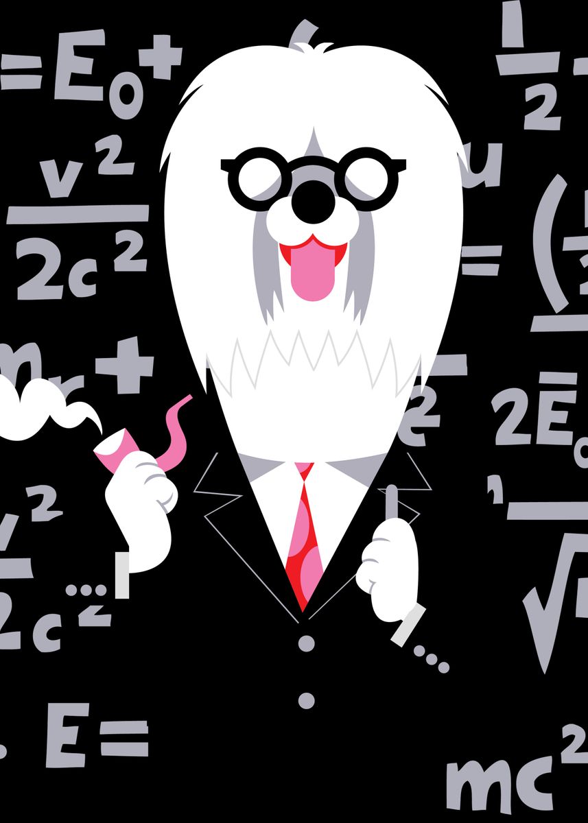 'Professor Sheepdog' Poster by Pete Drawgood | Displate