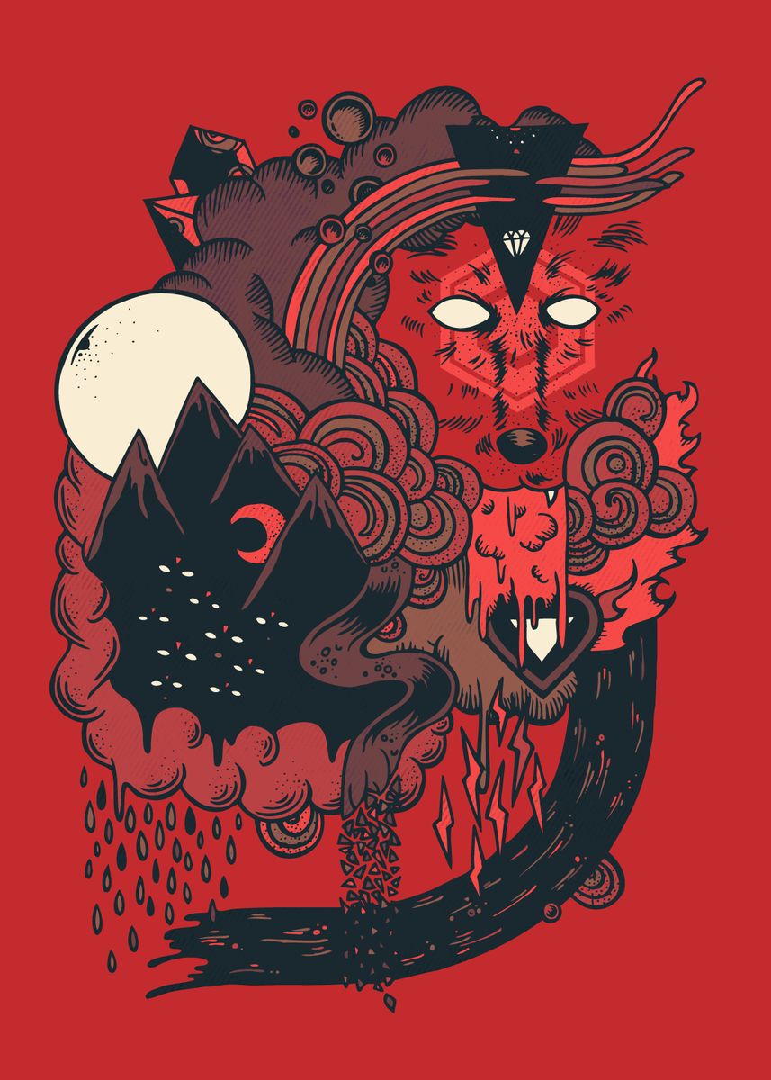 'Leader of the Pack' Poster, picture, metal print, paint by Hector ...