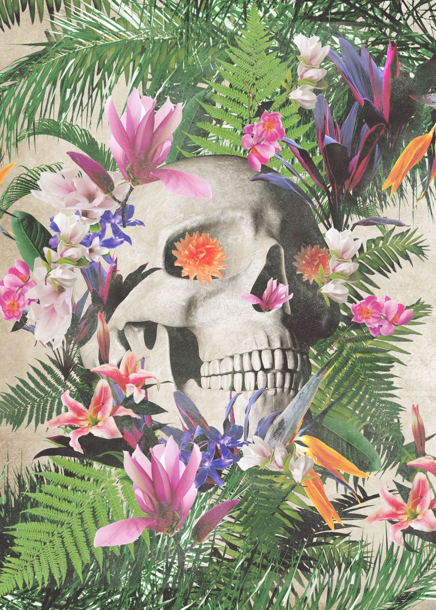 'Blossom dead' Poster, picture, metal print, paint by Mikath | Displate