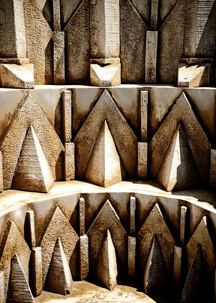 'Triangle Amphitheater' Poster by Marco Moroni | Displate