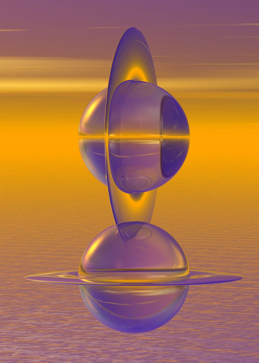 'He and She - how baby orbs are made' Poster, picture, metal print ...