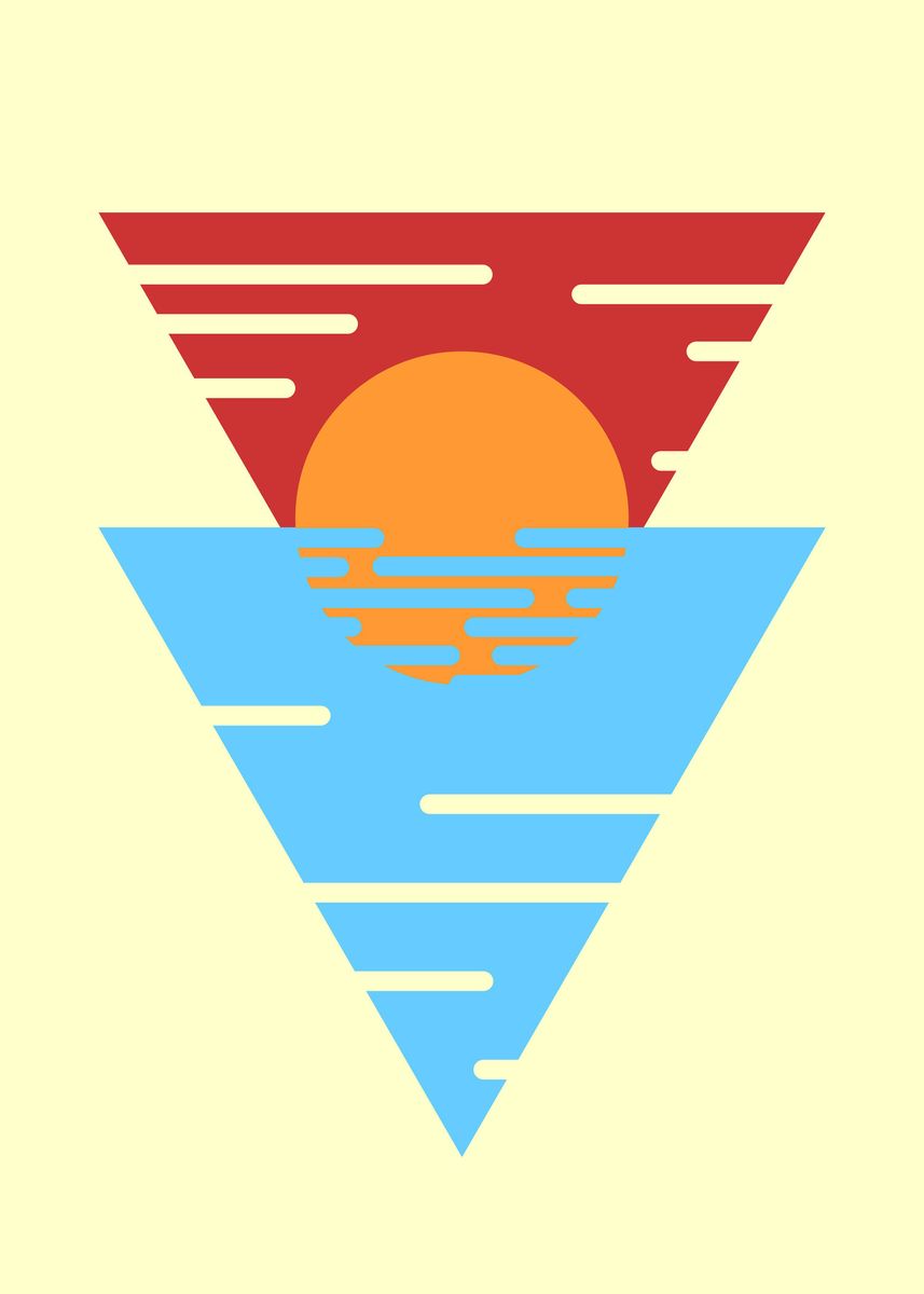 'Sunrise' Poster, picture, metal print, paint by Rendra Sy | Displate