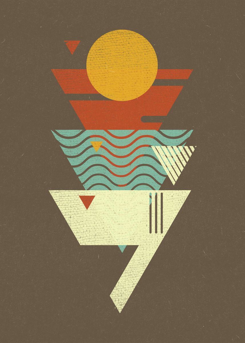 'Sun. Sea. Sand. Shark.' Poster, picture, metal print, paint by Rendra ...