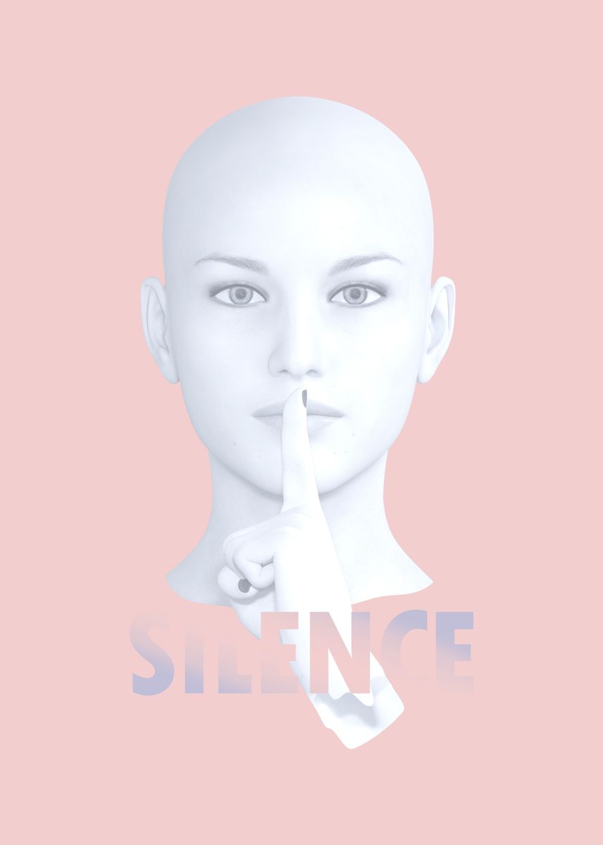 ''Silence'' Poster, picture, metal print, paint by Obvious Warrior ...