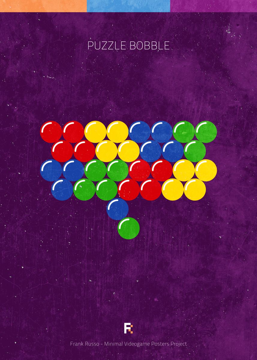 'Puzzle Bobble' Poster, picture, metal print, paint by Francesco Russo ...
