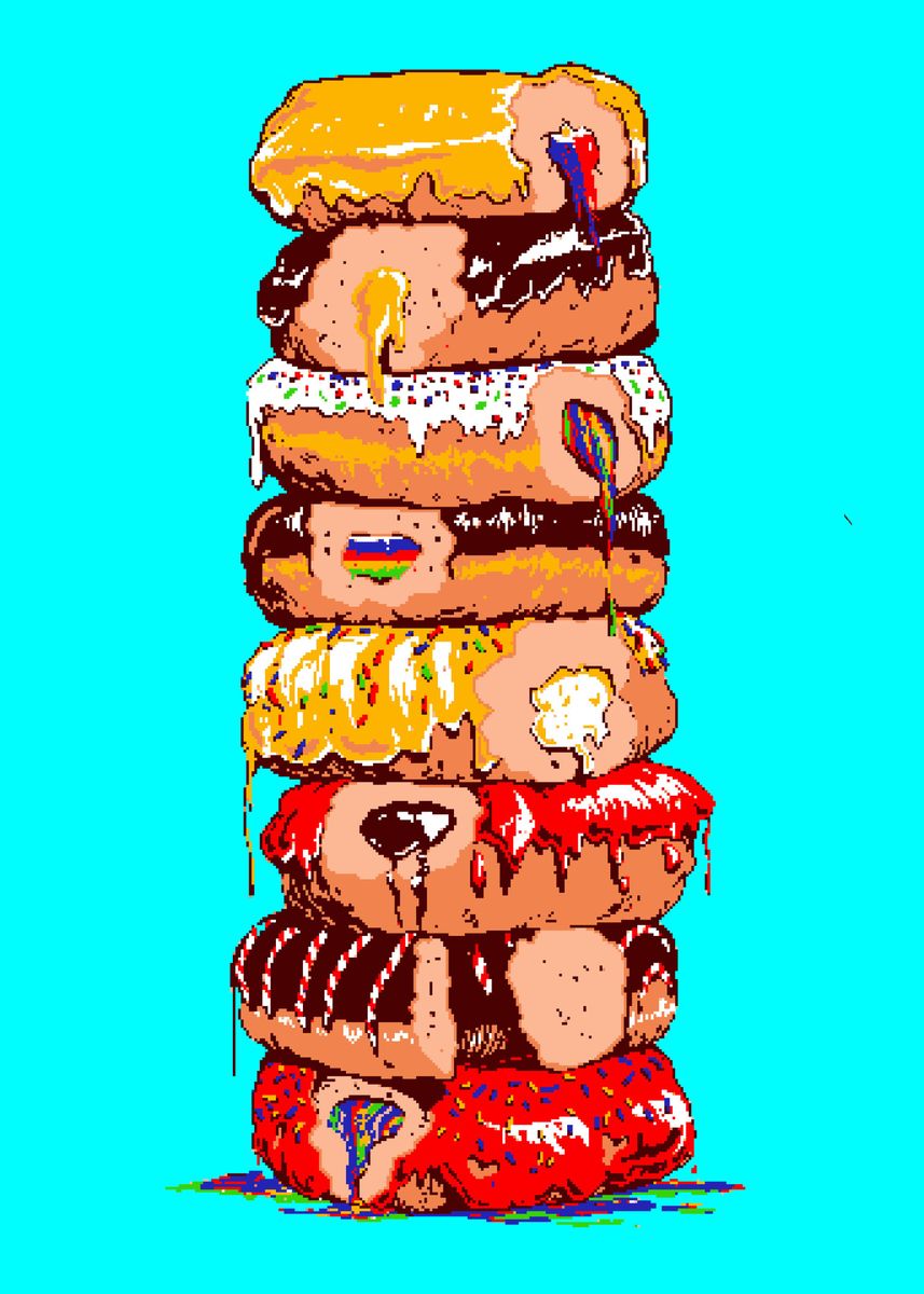 '8-bitten' Poster by Jay Maninang | Displate