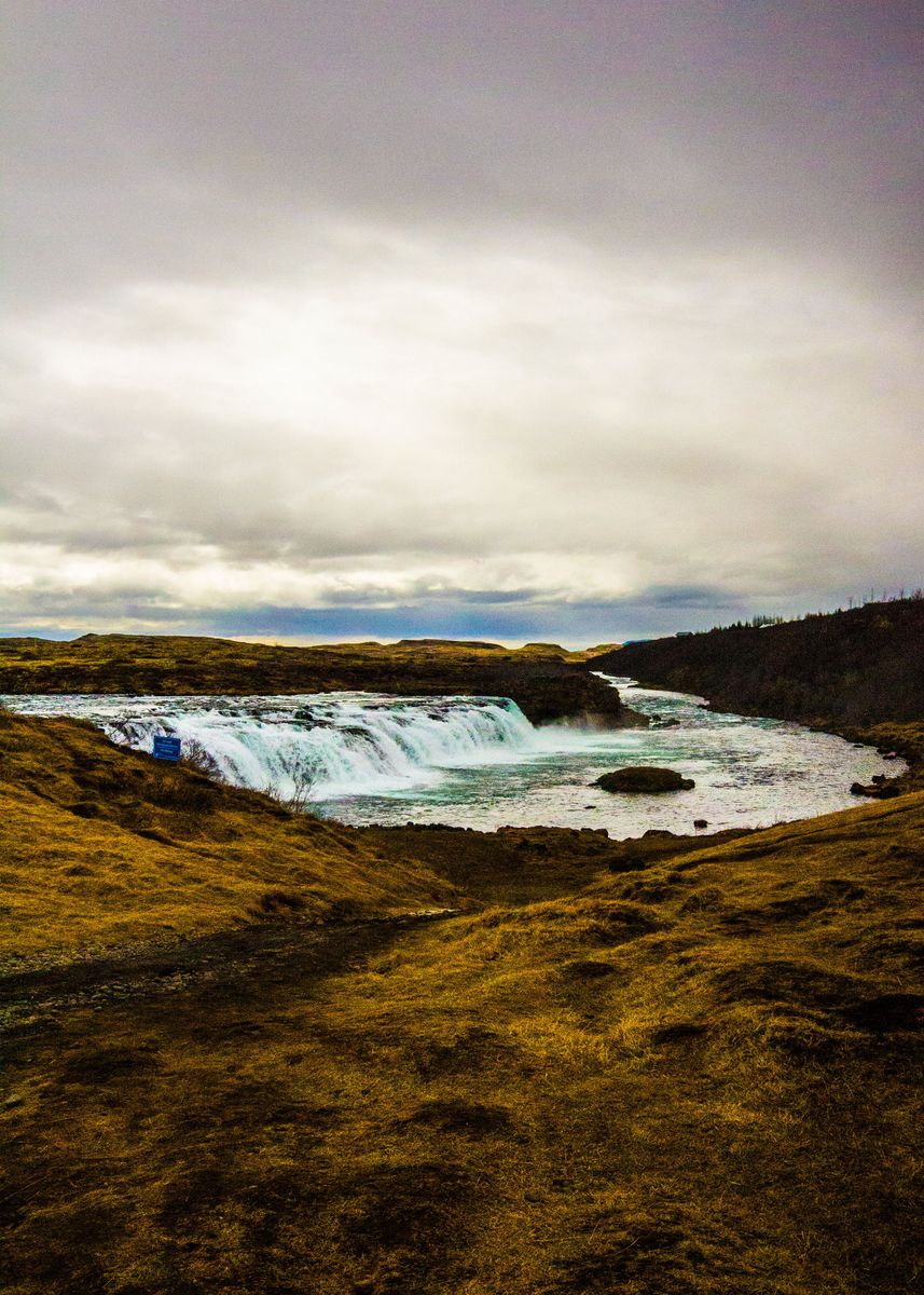 'Faxi waterfall, Iceland' Poster by Shaun Saliba | Displate