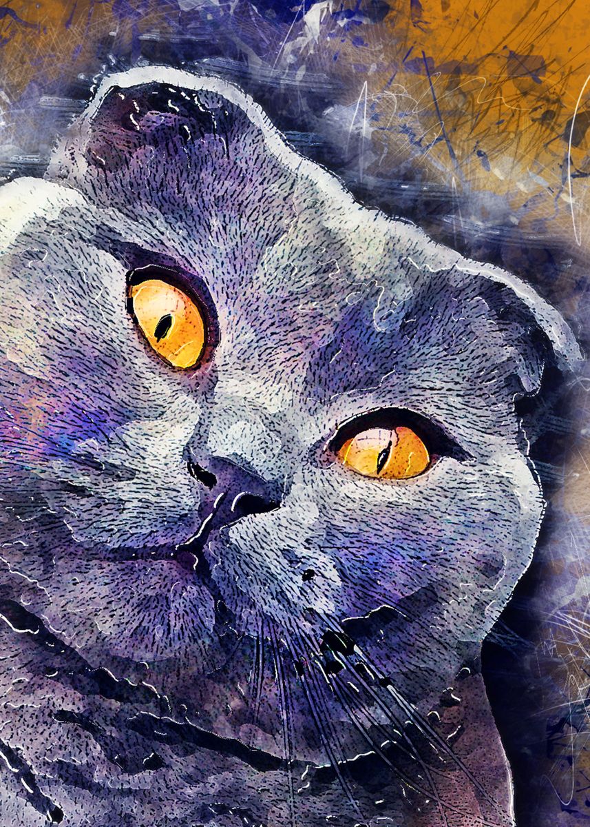 'Cat Sheba' Poster by JBJart Justyna Jaszke | Displate