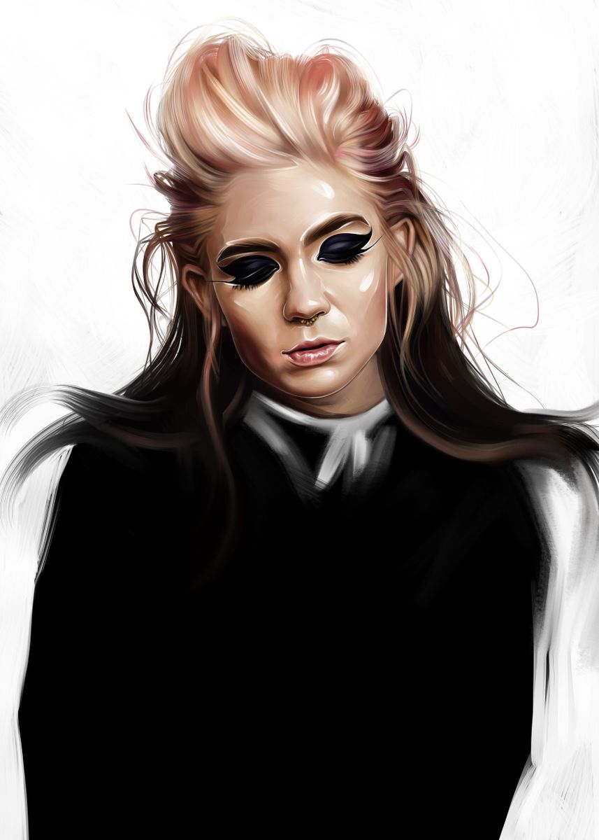 'Grimes' Poster, picture, metal print, paint by Dmitry Belov | Displate