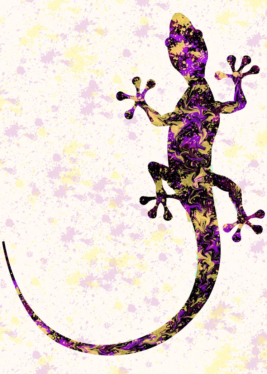 'Abstract lizard ' Poster by Amir Faysal | Displate