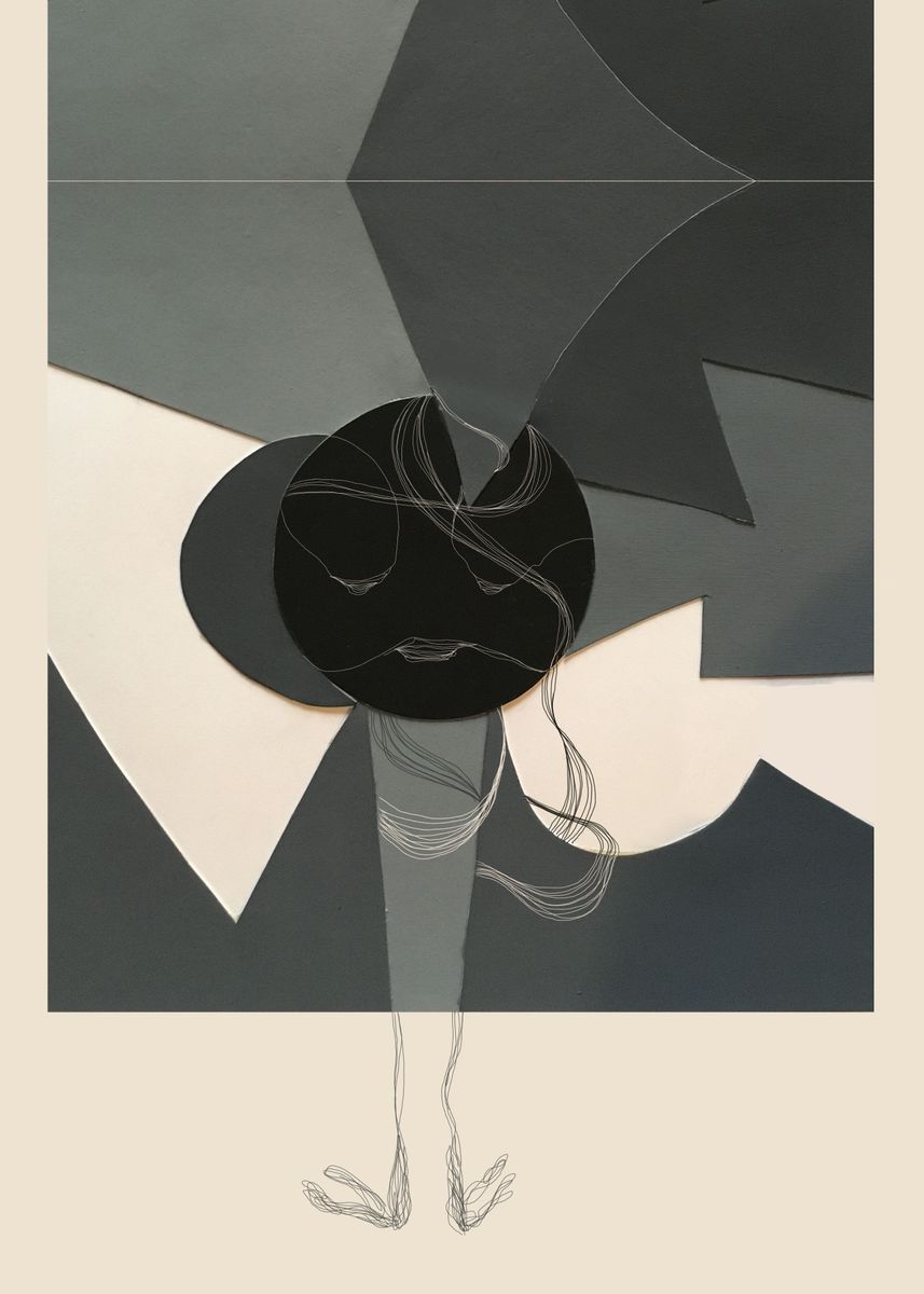 'Mr. Tangled ' Poster, picture, metal print, paint by Monika | Displate